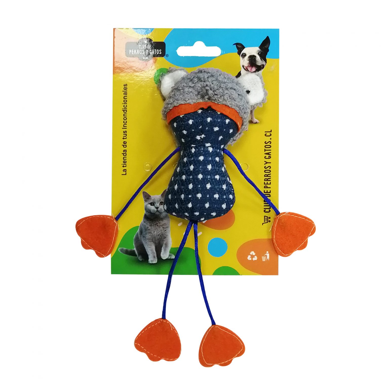CLUB P&G Juguete Gato Lanilla Rana | Club de Perros y Gatos